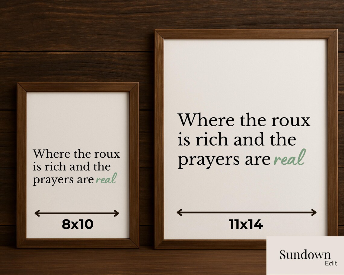 Louisiana Kitchen Wall Art Set – Printable Cajun Quote Decor, Gumbo ...