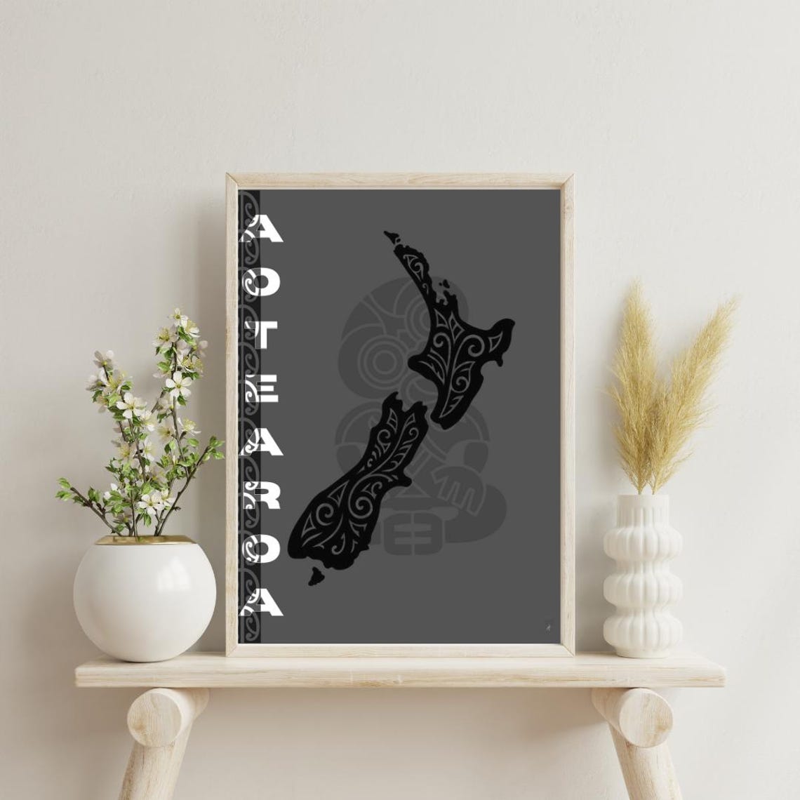 Aotearoa Māori Map Art Print | Nz-inspired Digital Download ...