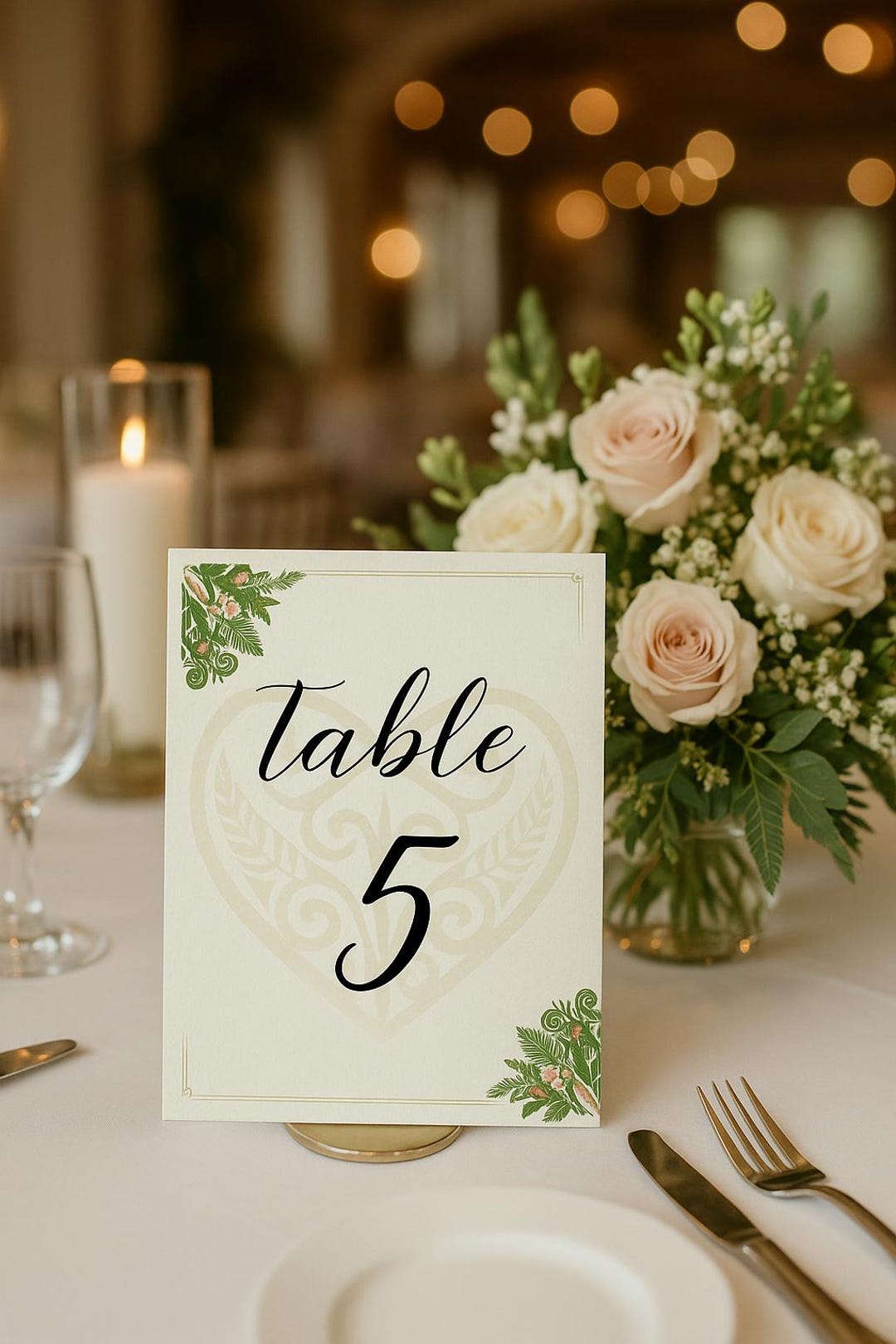 Editable Table Number Template | Nz-inspired Wedding Table Cards ...