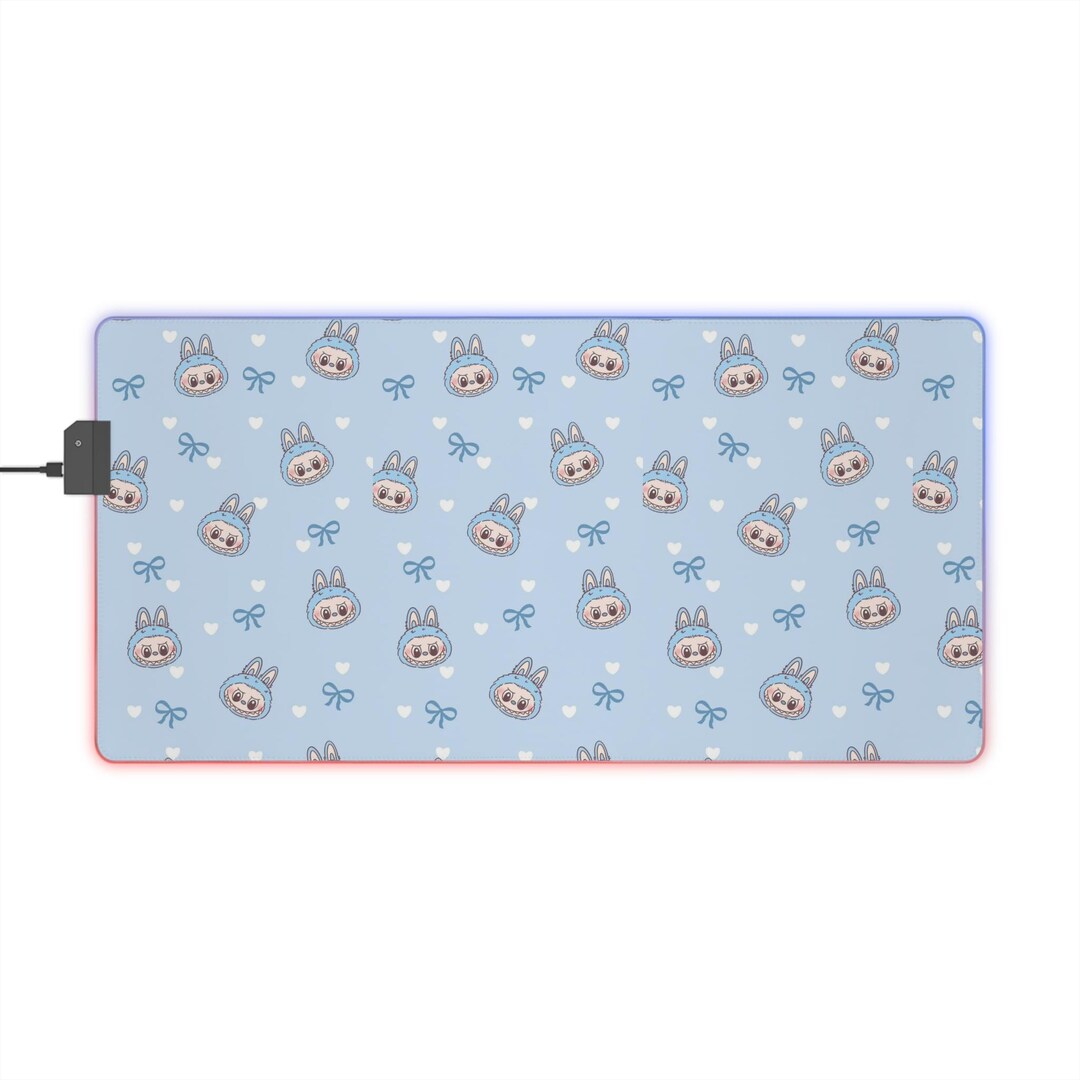 Labubu Cute LED Gaming Mouse Pad | Gaming Desk Decor, Computer ...