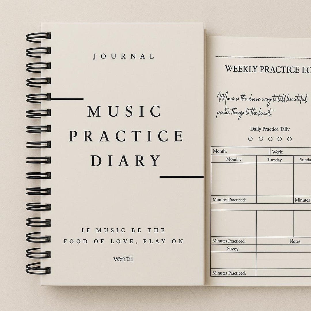 Musician Practice Diary Template (downloadable Pdf) - Etsy