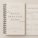 Musician Practice Diary Template (downloadable Pdf) - Etsy