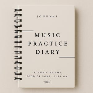Musician Practice Diary Template (downloadable Pdf) - Etsy