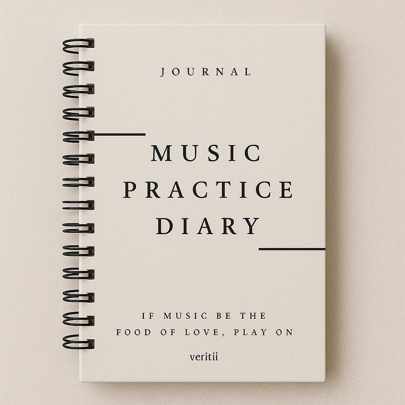 Musician Practice Diary Template (downloadable Pdf) - Etsy
