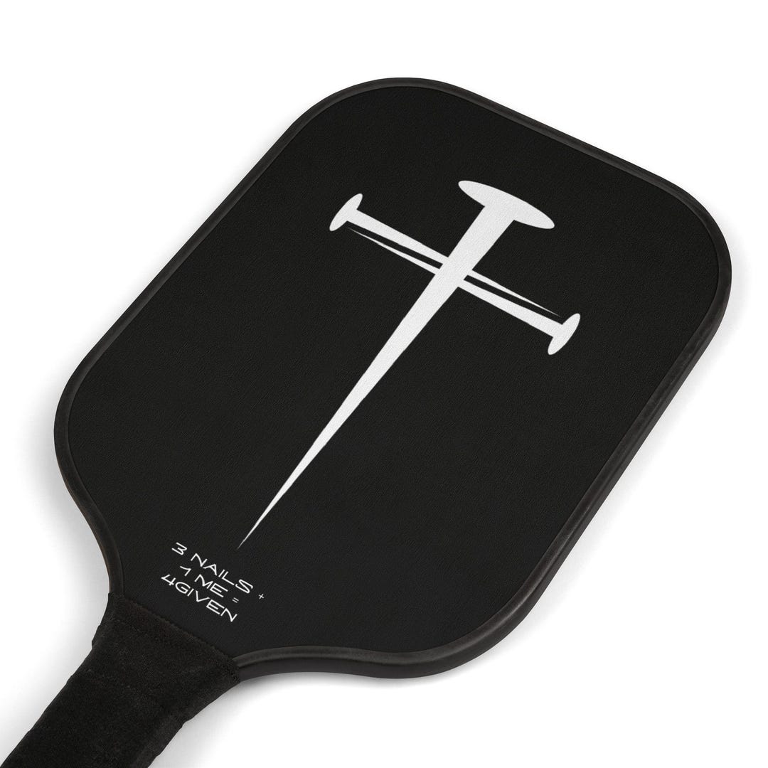 Pickleball Paddle Set Christian, Cross Design, Sports Enthusiasts ...