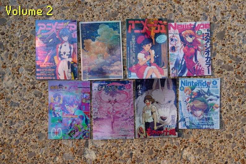 Anime/manga/game Magazine Holographic Sticker Packs – Vol. 1 / 2 / 3 - Etsy