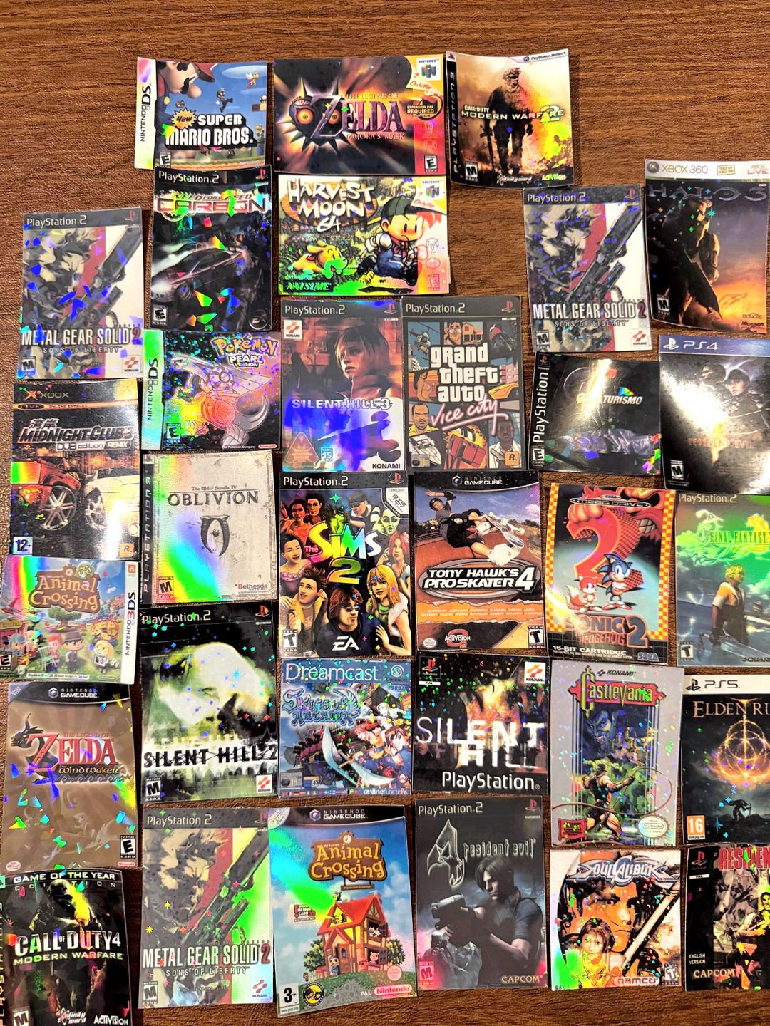 Custom Holographic Video Game Case Sticker Pack - You Name It, I Make ...