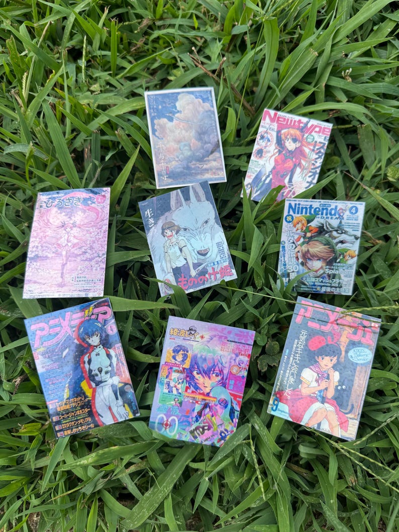 Anime/manga/game Magazine Holographic Sticker Packs – Vol. 1 / 2 / 3 - Etsy