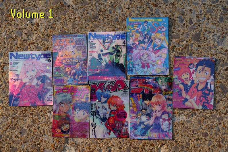 Anime/manga/game Magazine Holographic Sticker Packs – Vol. 1 / 2 / 3 - Etsy