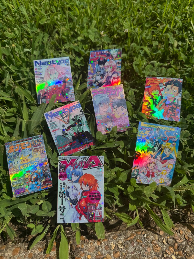 Anime/manga/game Magazine Holographic Sticker Packs – Vol. 1 / 2 / 3 - Etsy