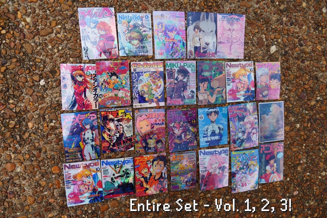 Anime/manga/game Magazine Holographic Sticker Packs – Vol. 1 / 2 / 3 - Etsy