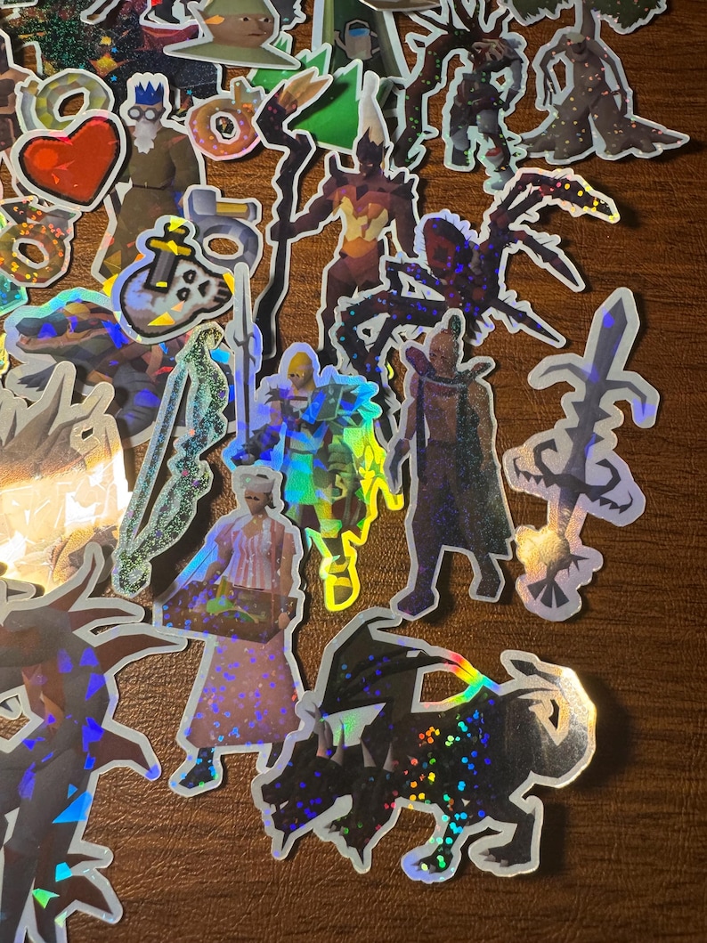Custom Old School Runescape Holographic Stickers: OSRS Sprite Pack - Etsy