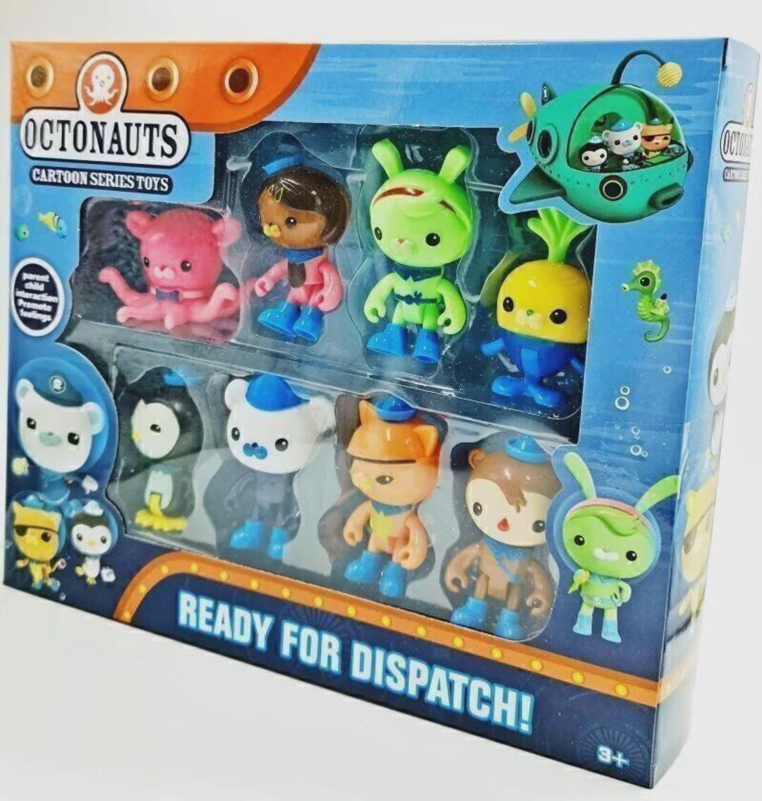 The Octonauts Action Figure Doll Toy Barnacles Peso Kwazii Crew Pack ...