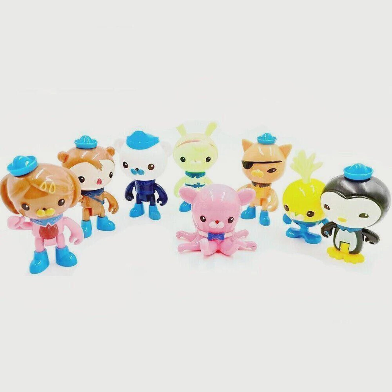 The Octonauts Action Figure Doll Toy Barnacles Peso Kwazii Crew Pack ...
