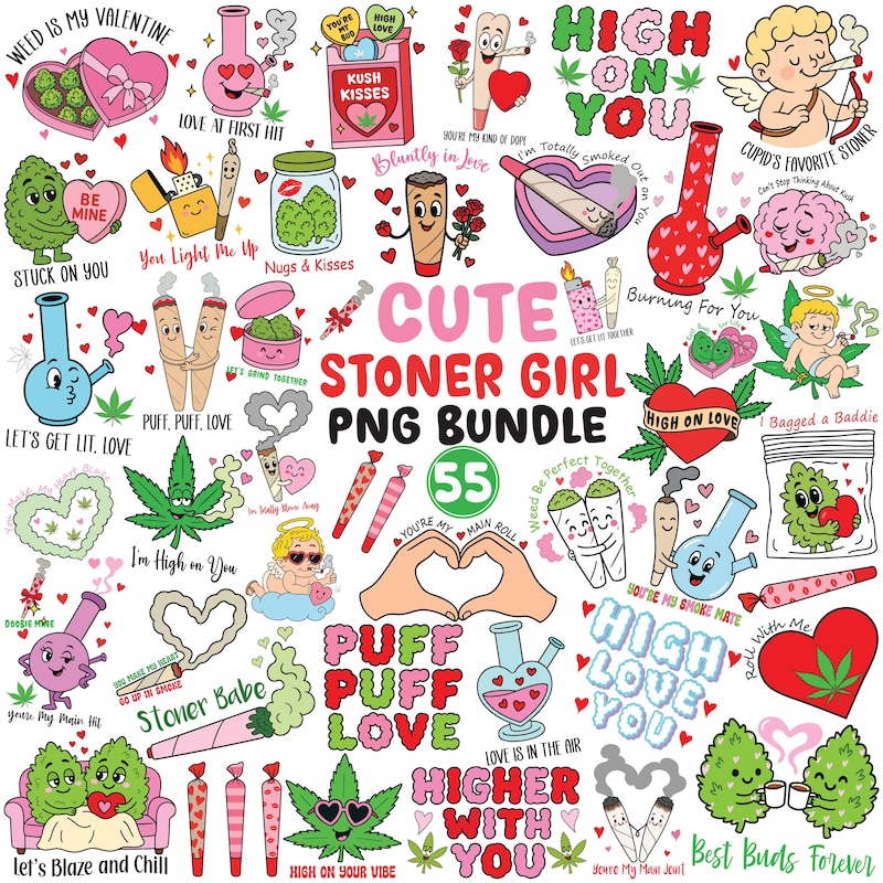 Stoner Valentine Sticker - Etsy