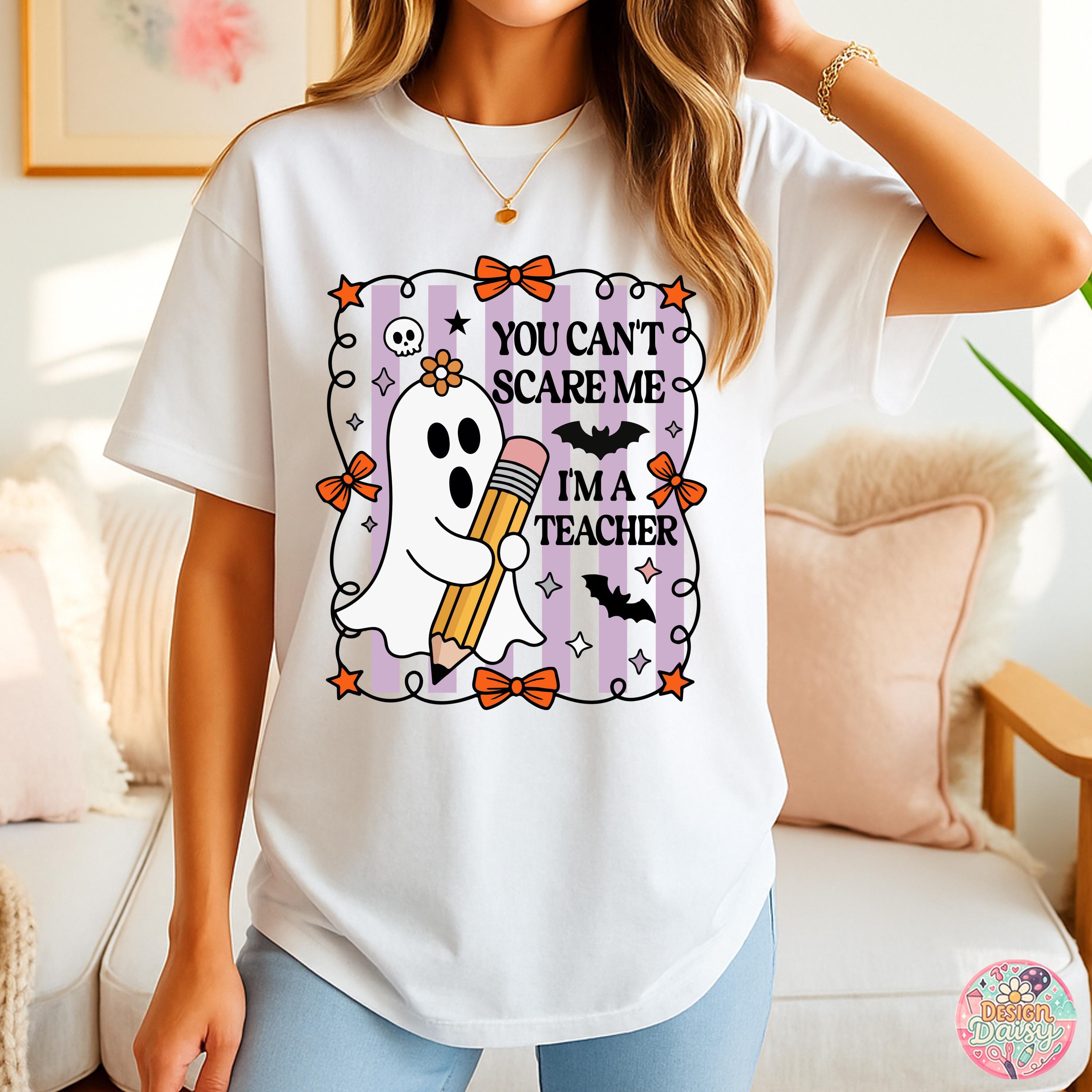 Teacher Halloween Shirt Svg Bundle, Spooky Halloween Teacher T-shirt ...