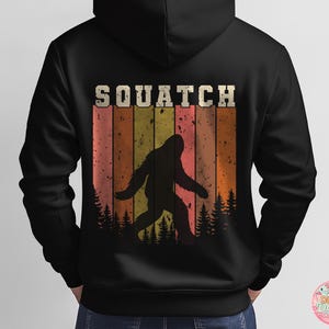 Retro Sasquatch Sublimation Design, Bigfoot Squatch Cliparts, Bigfoot ...