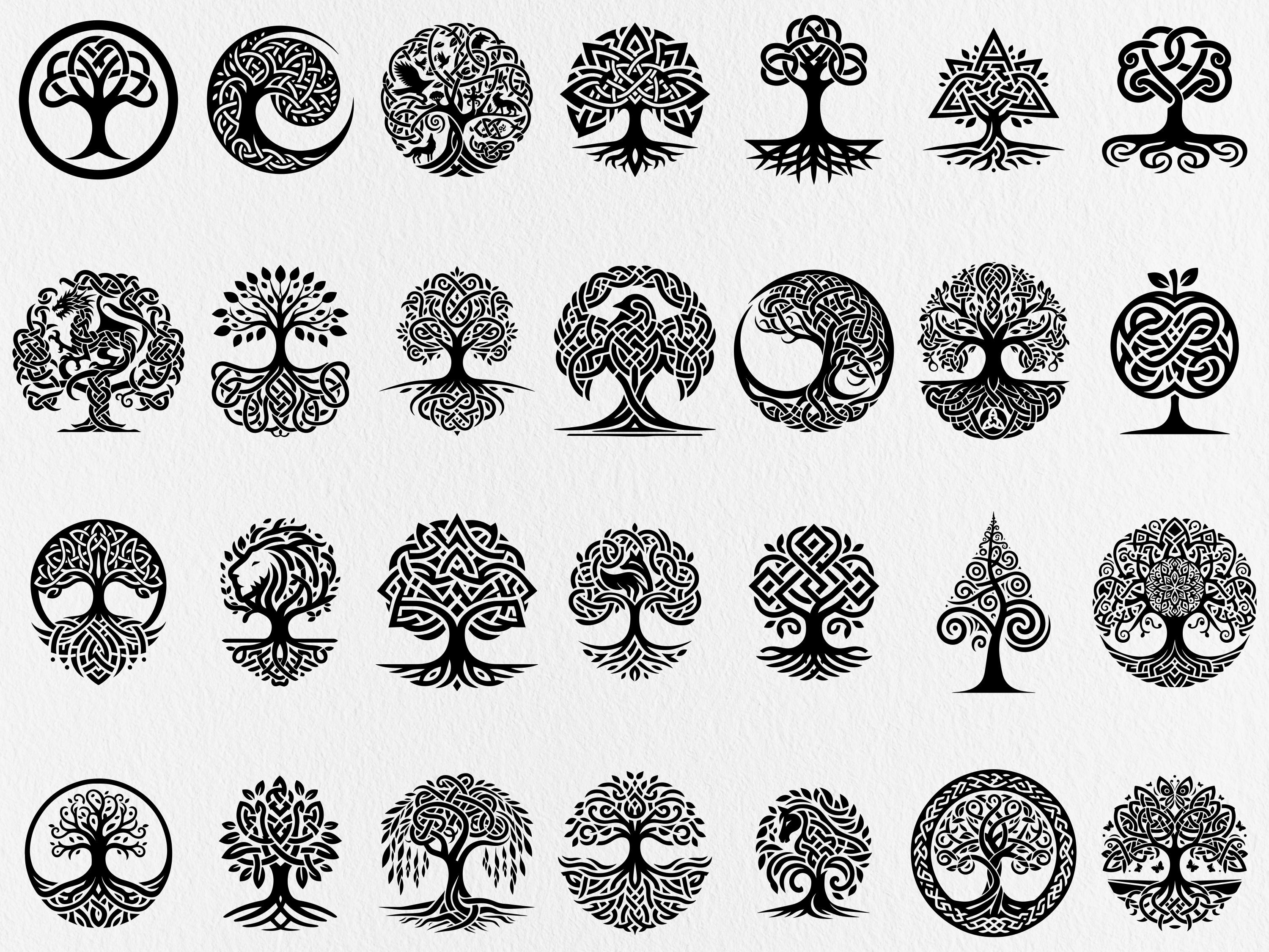 Celtic Tree Svg Celtic Tree of Life Tree Clipart, Celtic Knot Svg, Tree ...