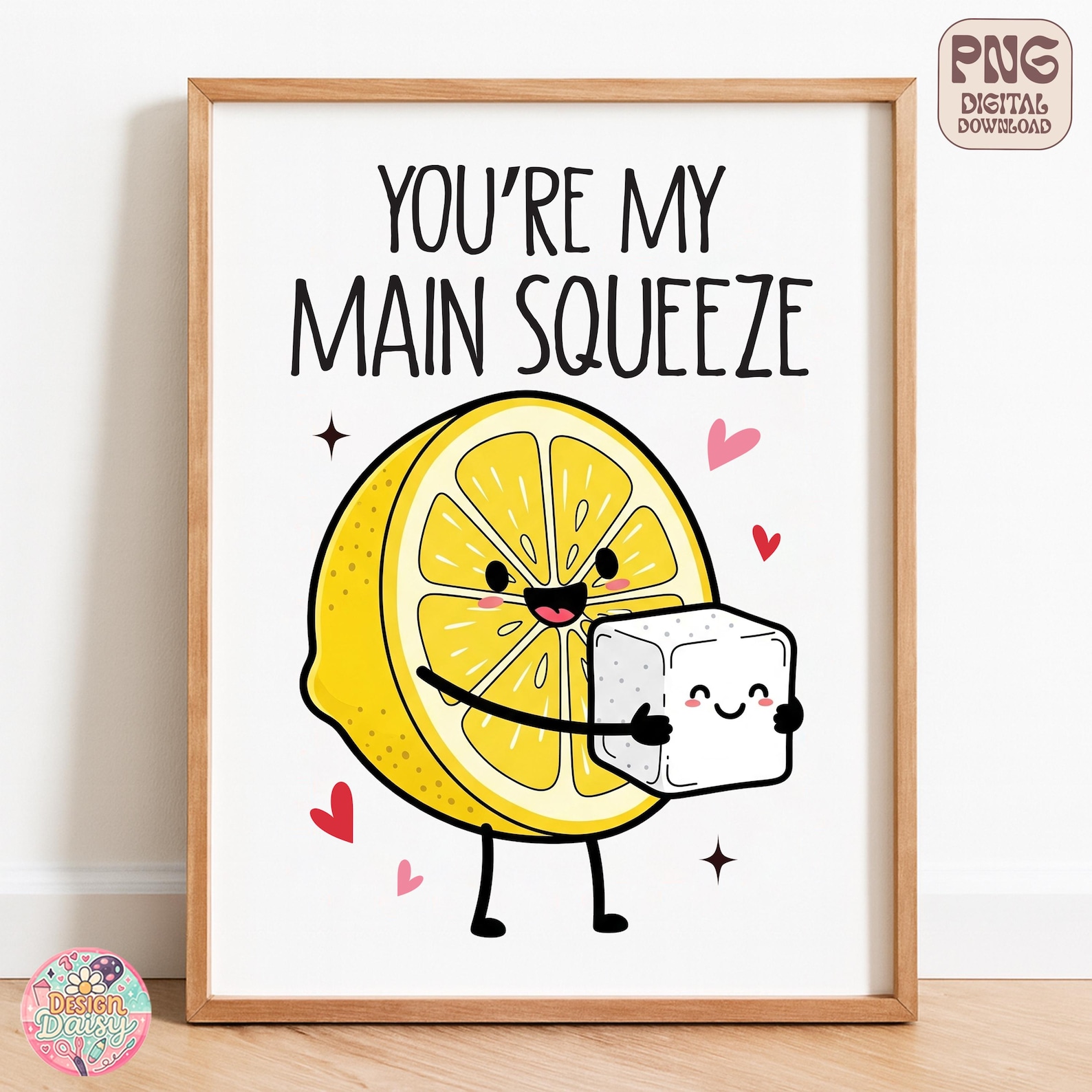 You’re My Main Squeeze PNG, Cute Lemon and Sugar Cube Valentine Png ...