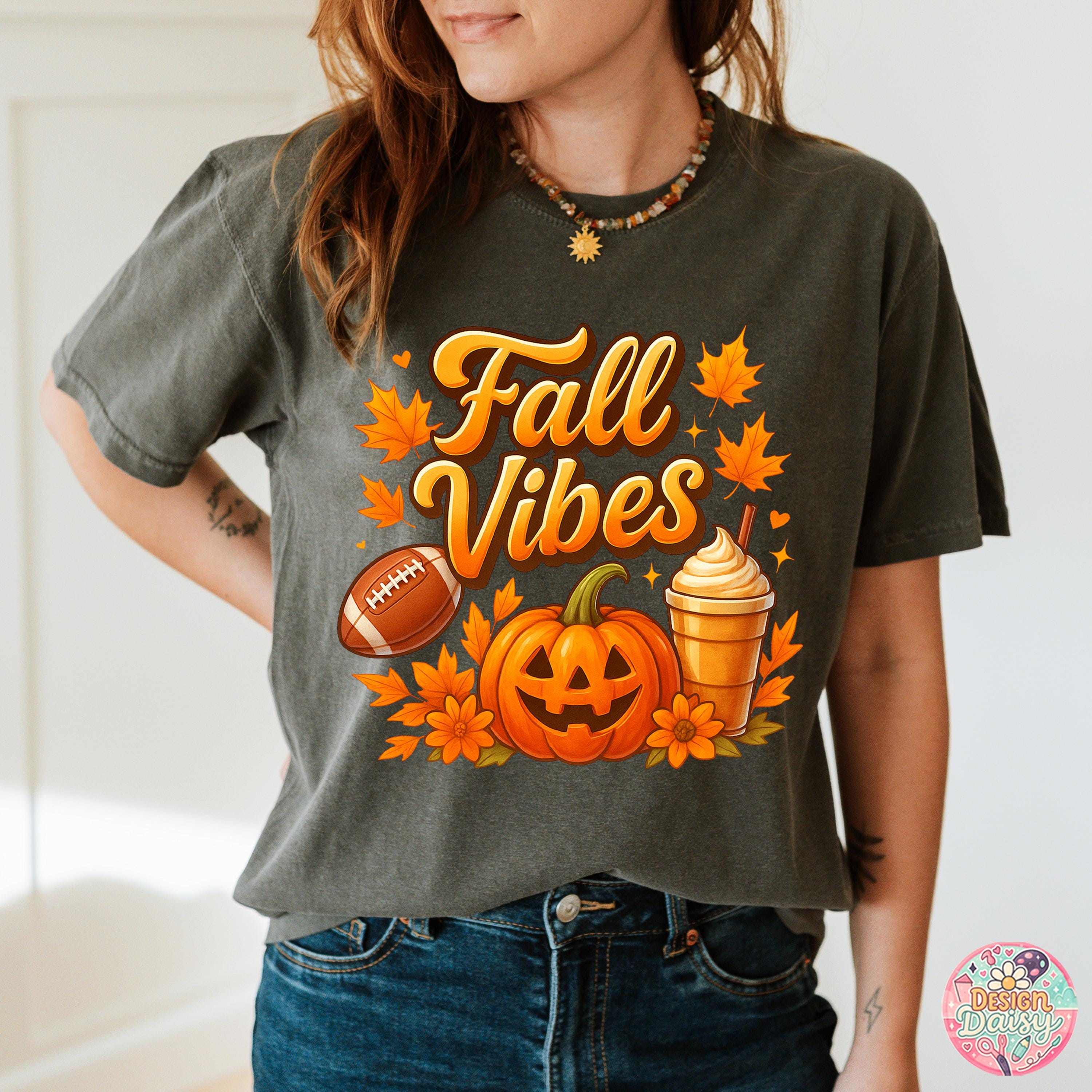 Retro Fall Autumn T-shirt Png Bundle, Fall Png Sublimation, Trendy Fall ...