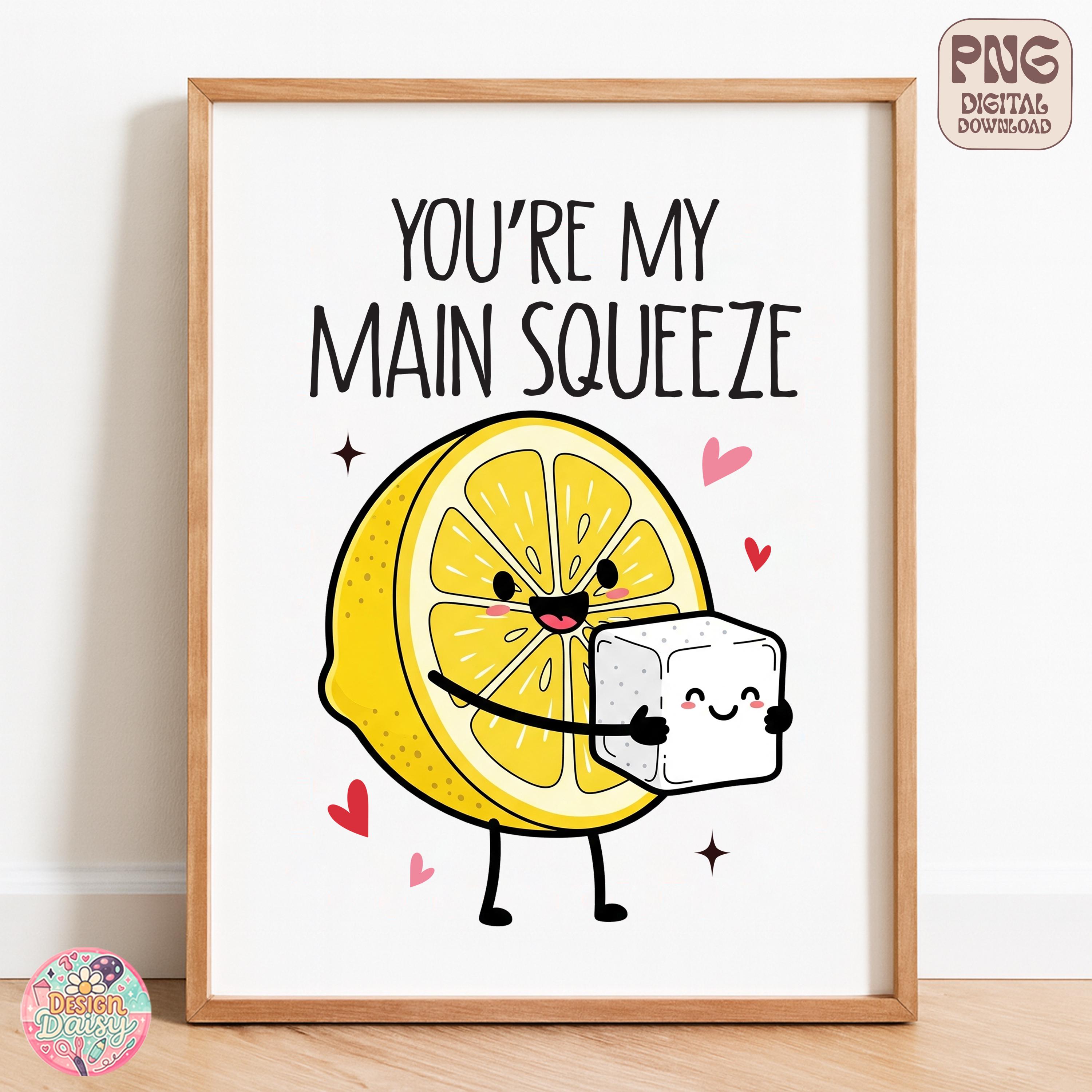 Funny Valentine Puns PNG Bundle, Cute Food Couple Clipart, Punny Love ...
