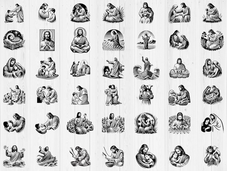 Jesus Christ Svg Files for Cricut, Jesus Christ Svg Vector, Christian ...