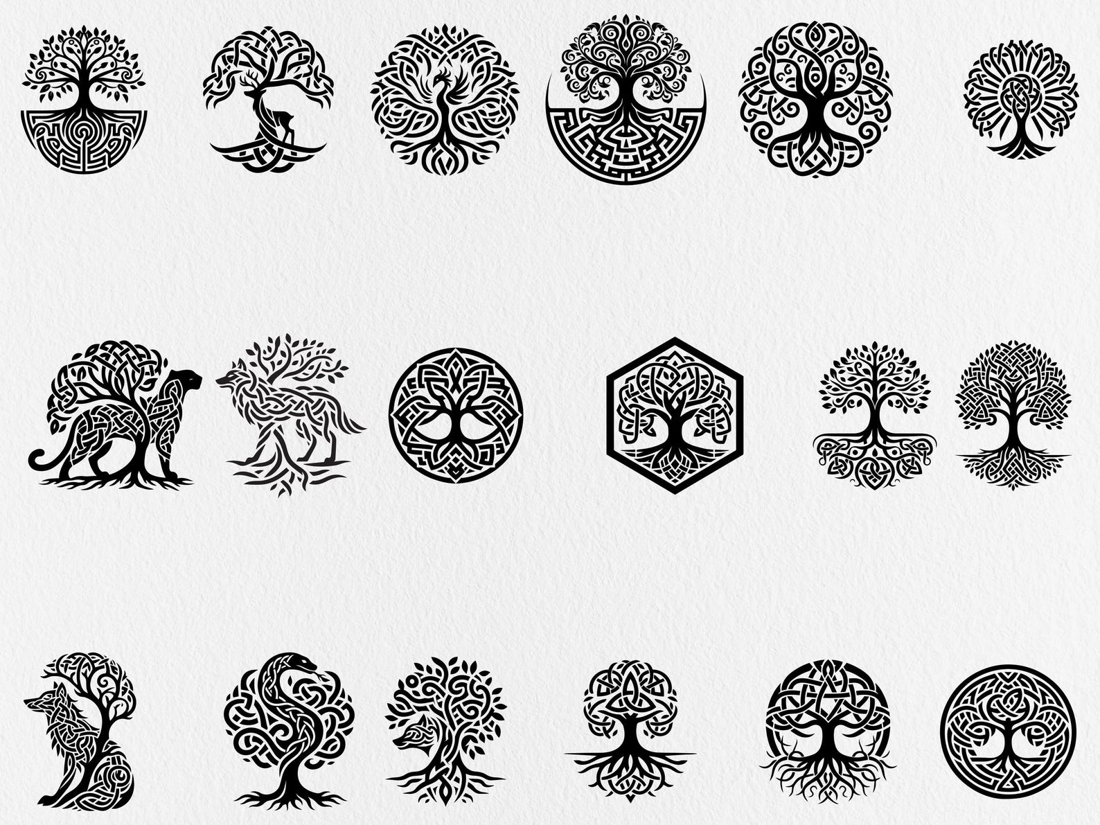 Celtic Tree Svg Celtic Tree of Life Tree Clipart, Celtic Knot Svg, Tree ...