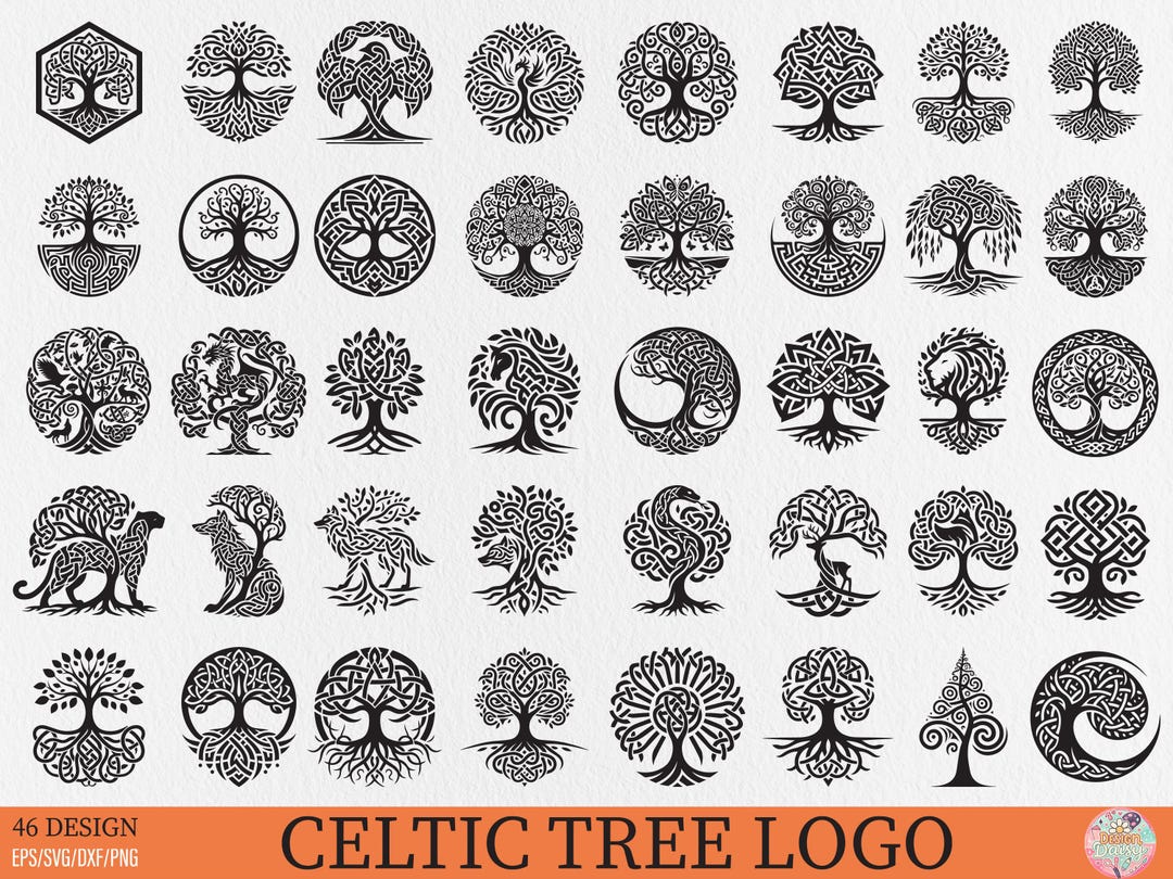 Celtic Tree Svg Celtic Tree of Life Tree Clipart, Celtic Knot Svg, Tree ...