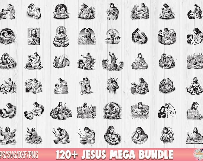 Jesus Christ Svg Files for Cricut, Jesus Christ Svg Vector, Christian ...