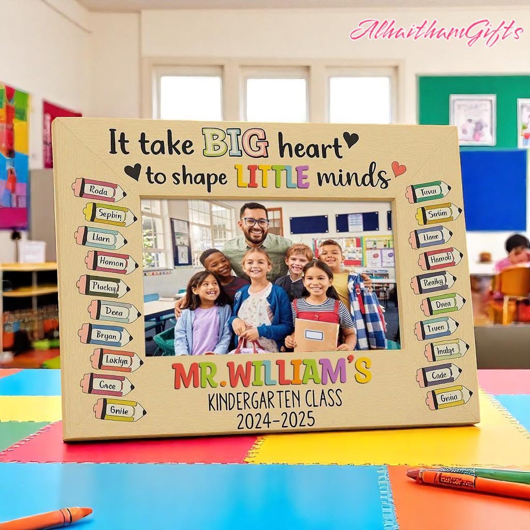 Custom Teacher Photo Frame - Personalized Class Picture Frame Gift From ...