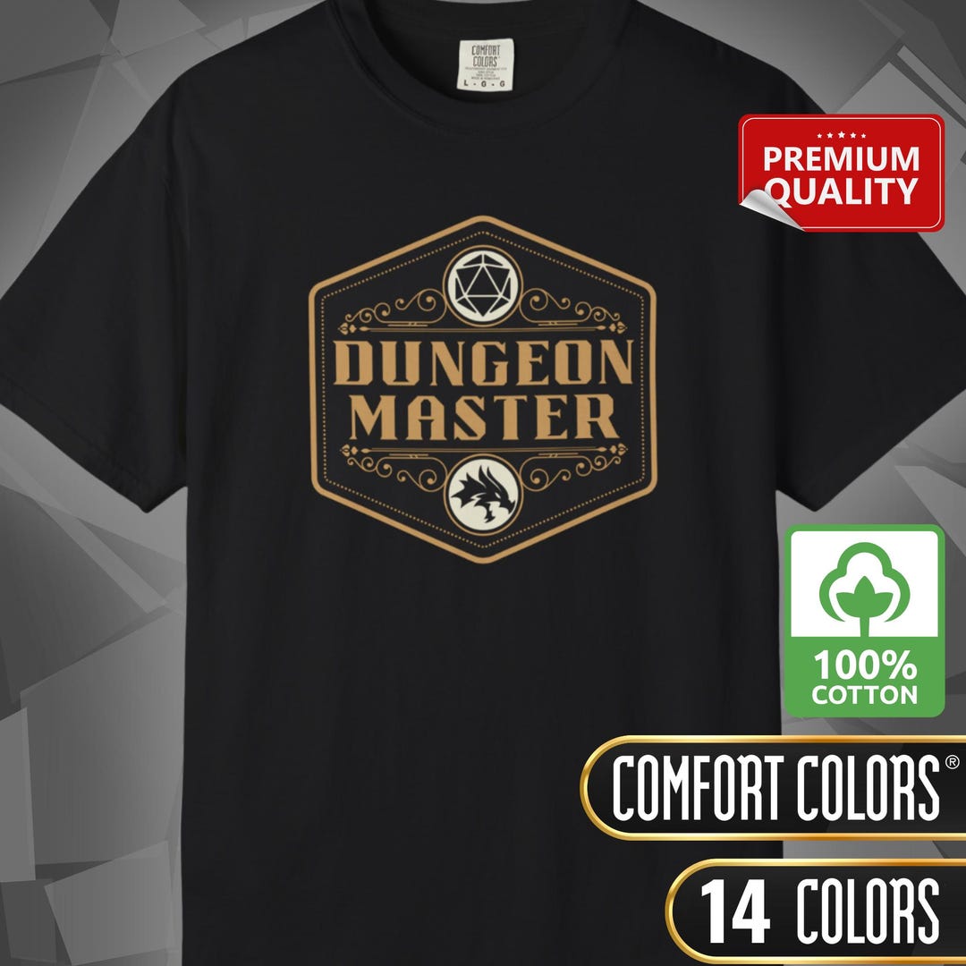 D&D Comfort Colors T-shirt Dungeons and Dragons: Dungeon Master DM - Etsy