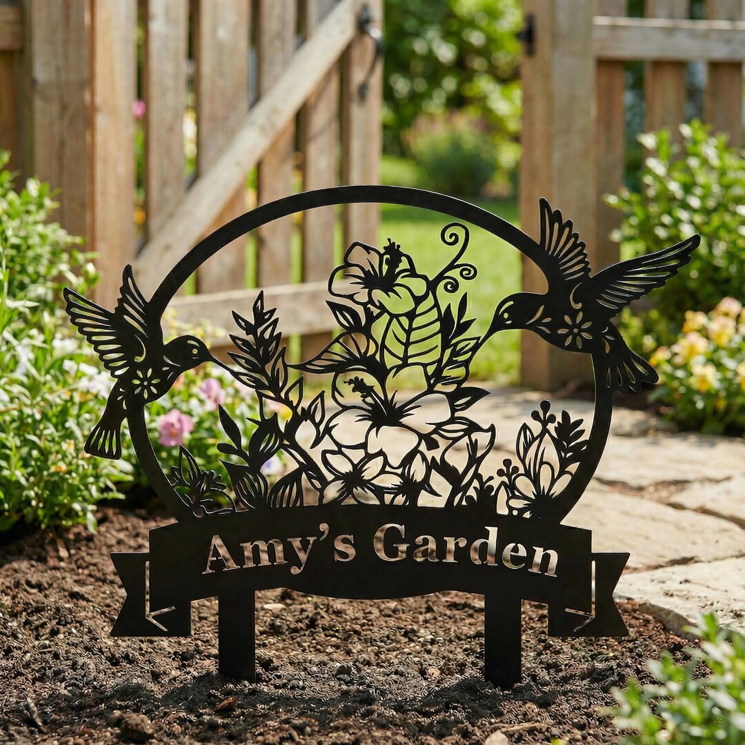 Personalized Garden Art Sign,personalized Garden Fence Sign ...