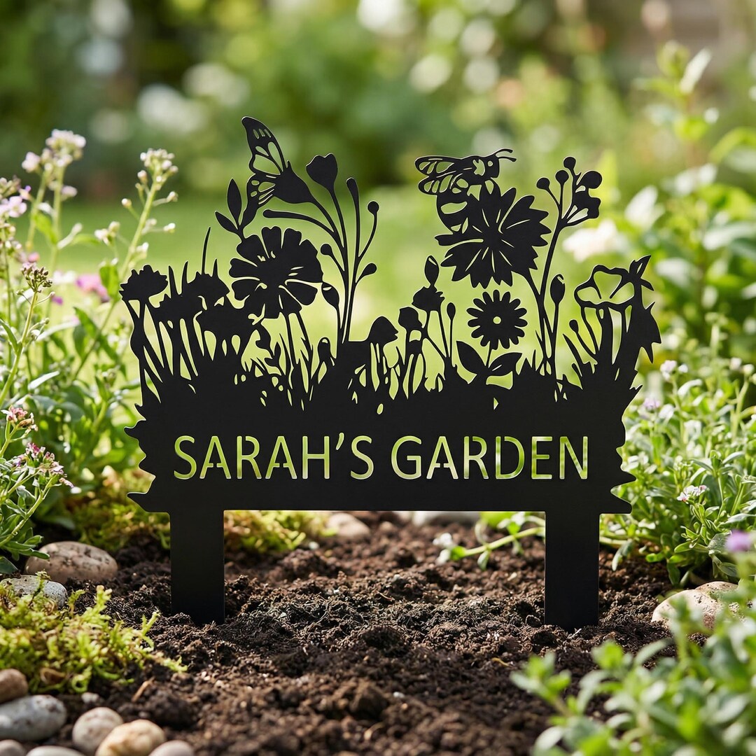 Personalized Garden Art Sign,personalized Garden Fence Sign ...