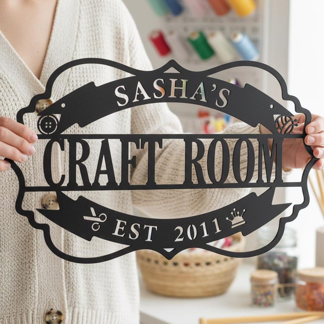 Personalized Craft Room Decor Sign,custom Sewing Room Sign,handmade ...