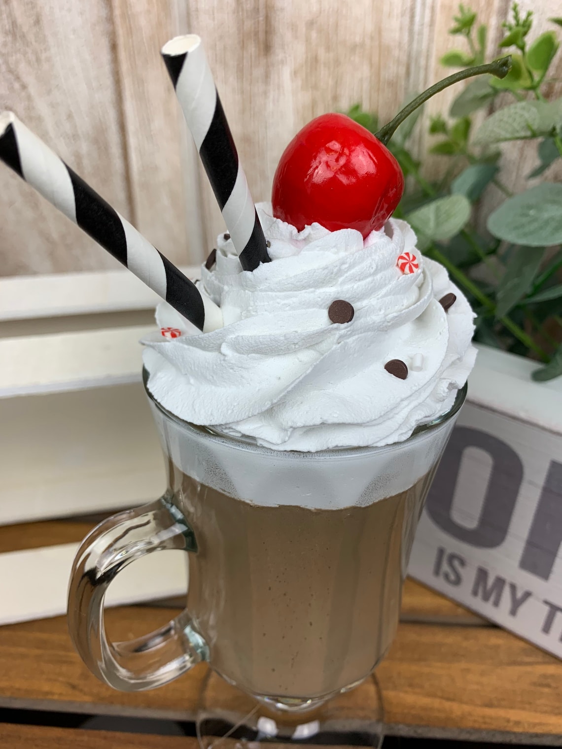 Fake milkshake Fake peppermint drink Fake mug Fake | Etsy