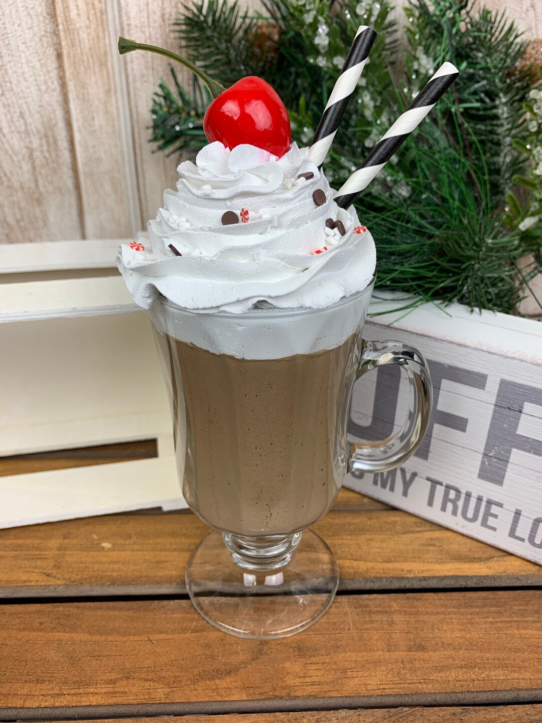 Fake Milkshake Fake Peppermint Drink Fake Mug Fake - Etsy