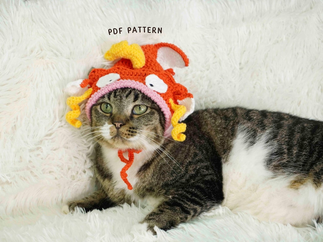 Fish Cat Hat Crochet Pattern, Cat Hat Crochet Pattern, Cat Fish Costume ...