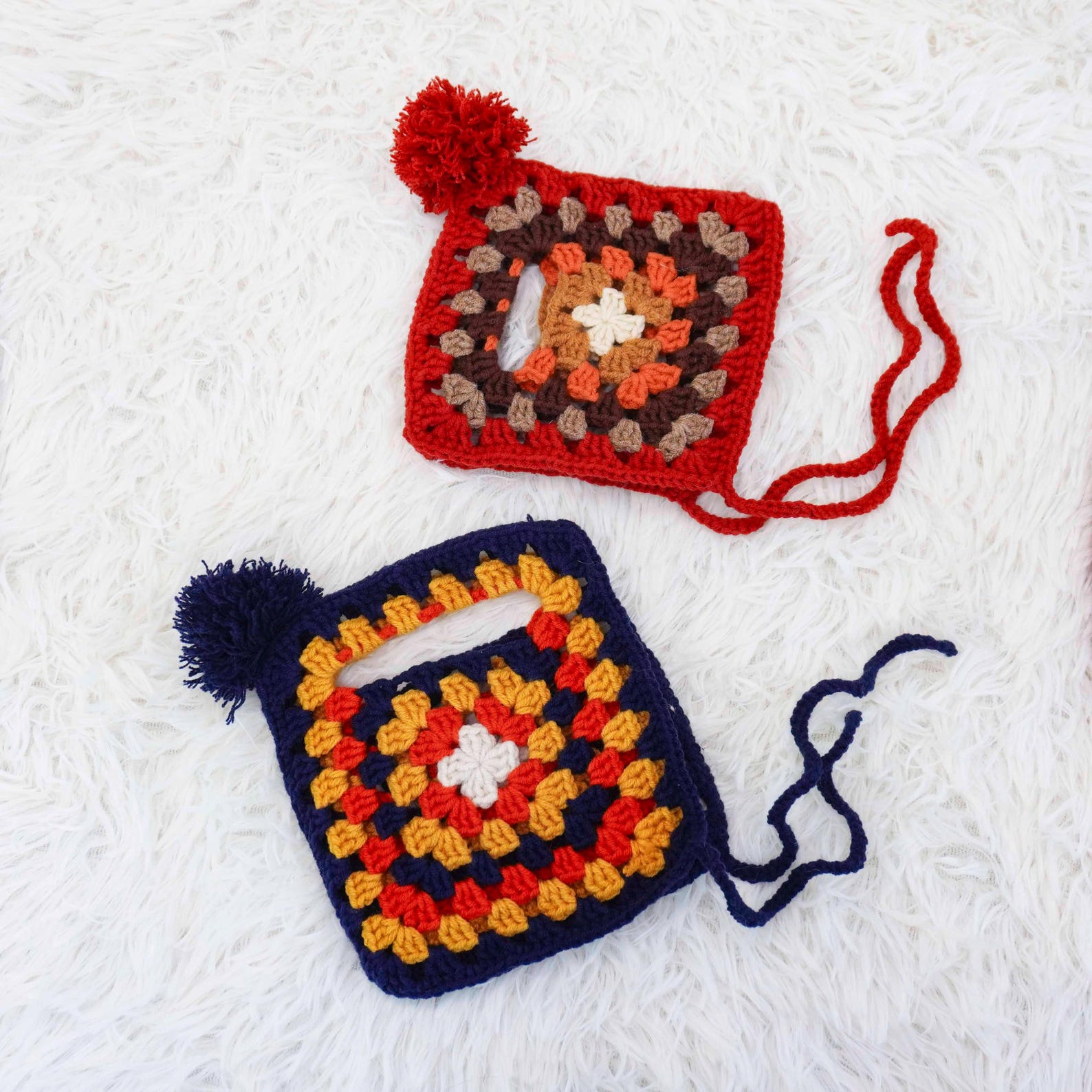 Granny Square Cat Hat Crochet Pattern, Cat Hat Crochet Pattern ...
