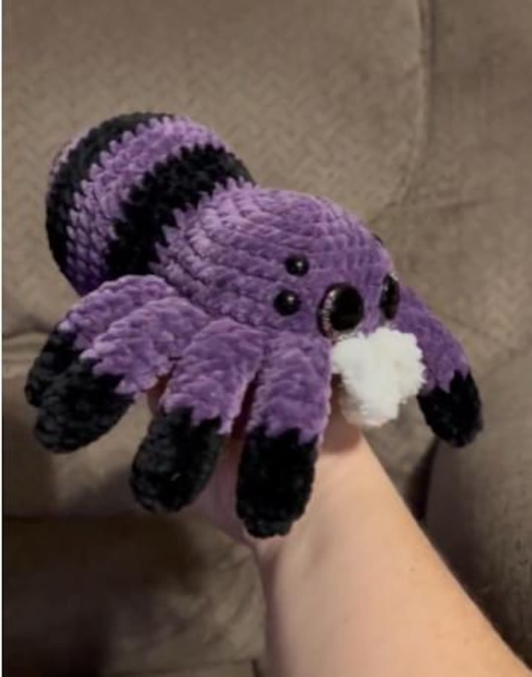 Patterns for Crocheting Spiders, Low-sew Spiders, Crocheted Jumping ...