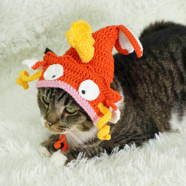 Fish Cat Hat Crochet Pattern, Cat Hat Crochet Pattern, Cat Fish Costume ...