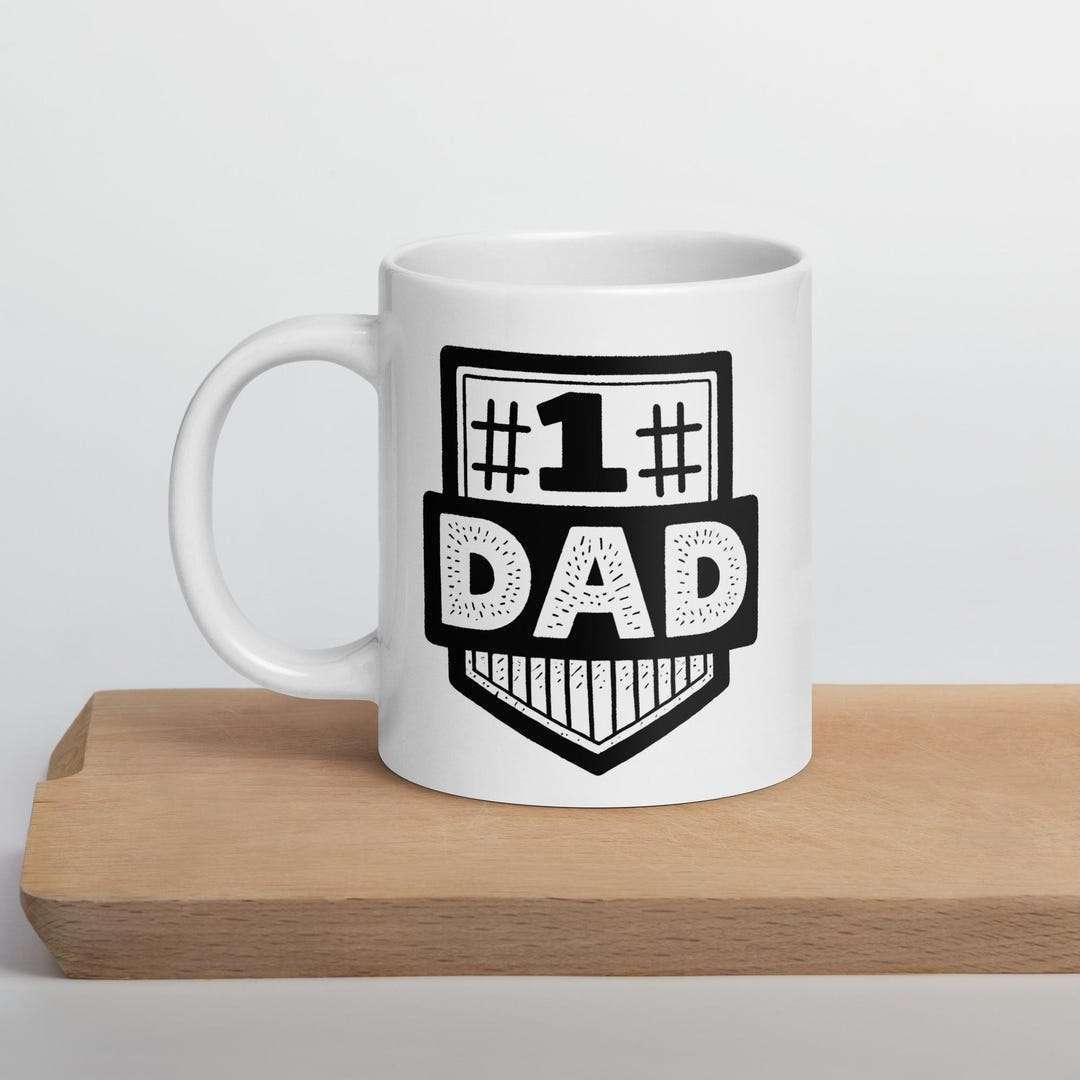 Number 1 Dad Mug , Fathers Day Gift , Gift for Him , Gift for Dad , Dad ...