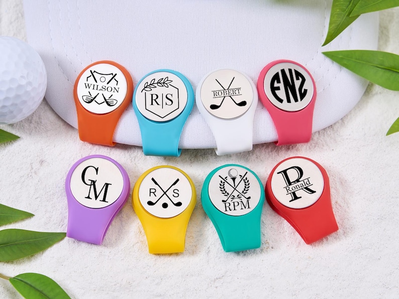Personalized Silicone Golf Hat Clip，custom Golf Ball Maker，engraved ...