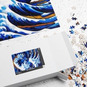 Japanese Great Wave Puzzle 110-1014 Pieces Traditional Ukiyo-e Stormy ...