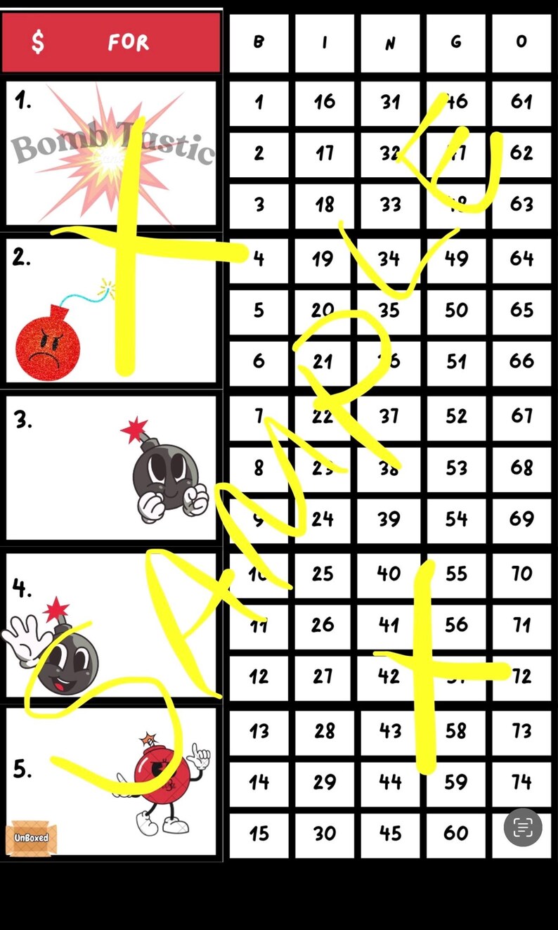 Printable Block Bingo Sheet - Etsy