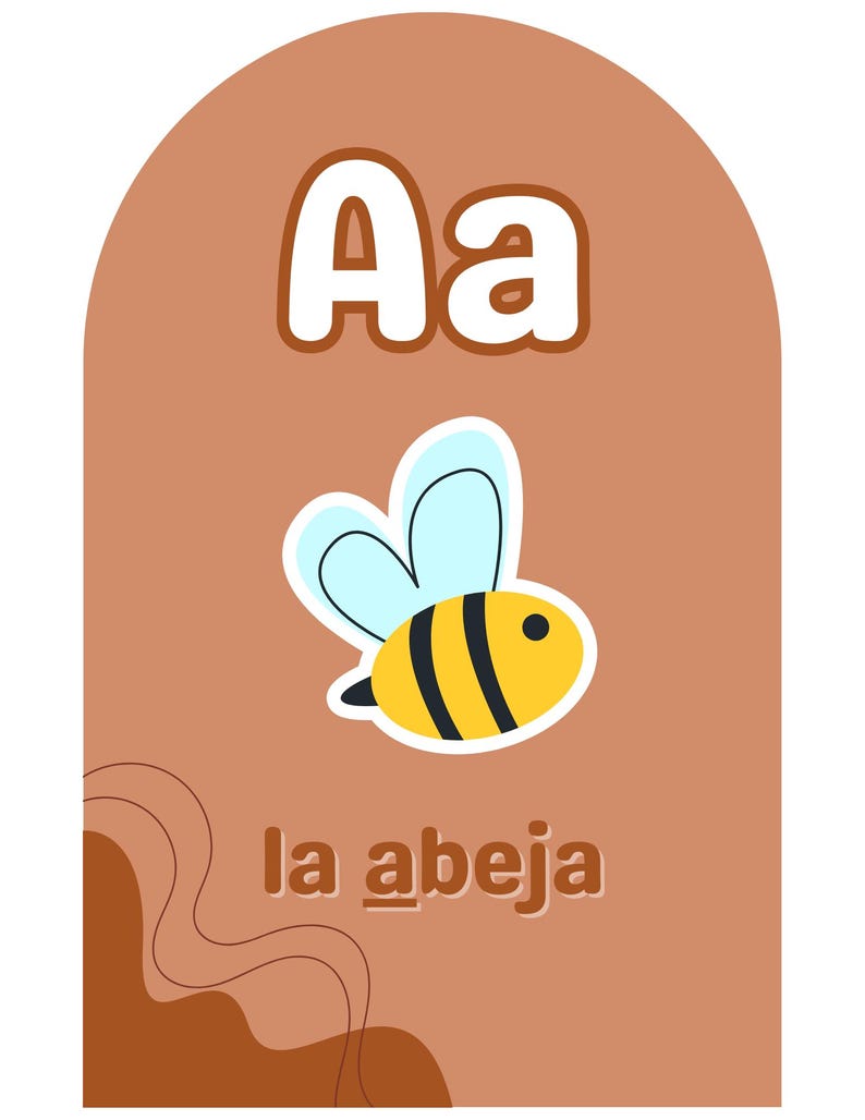 Boho English Spanish Alphabet Alfabeto Posters Cute Classroom Decor ...