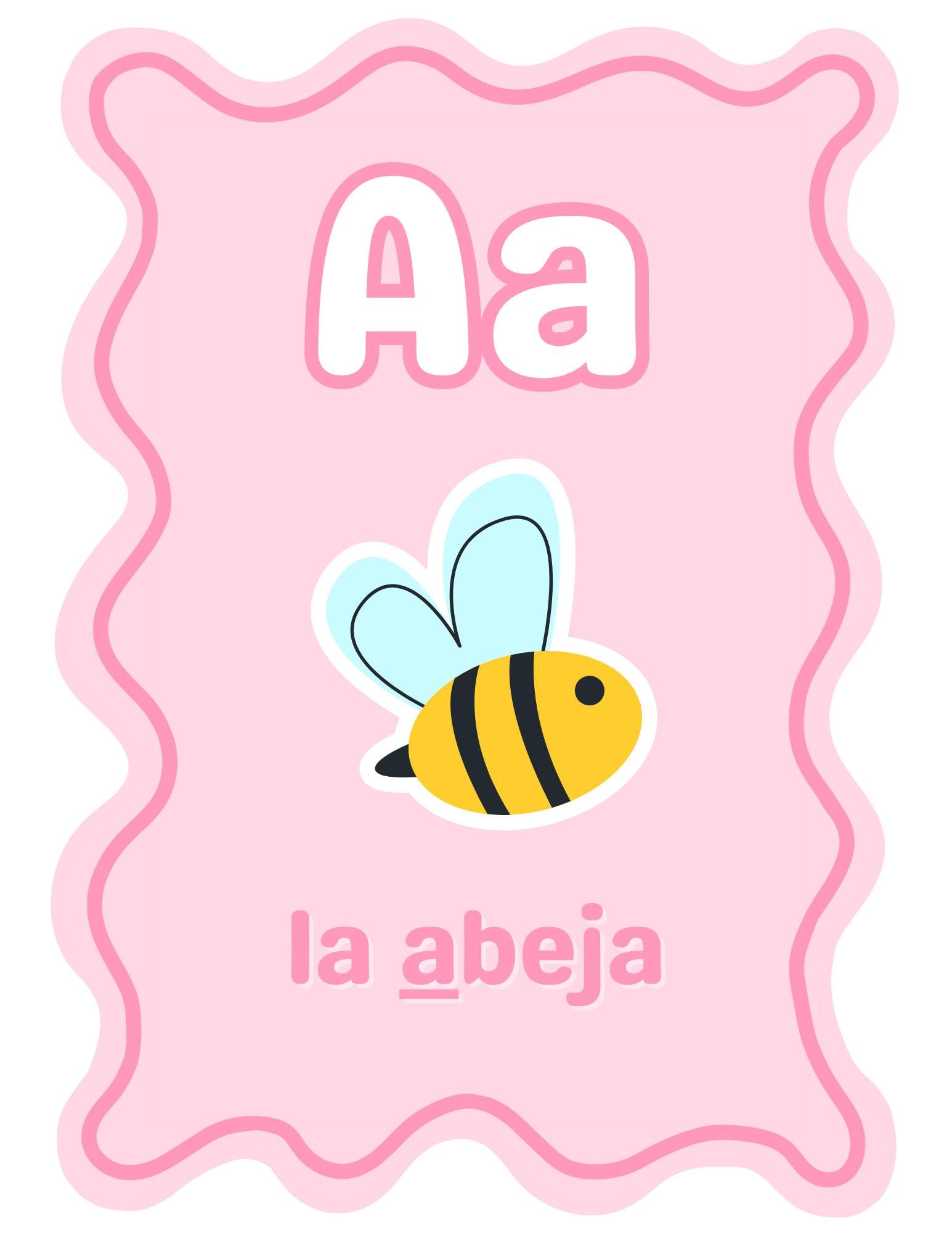 Pastel English Spanish Alphabet Alfabeto Posters Cute Classroom Decor ...