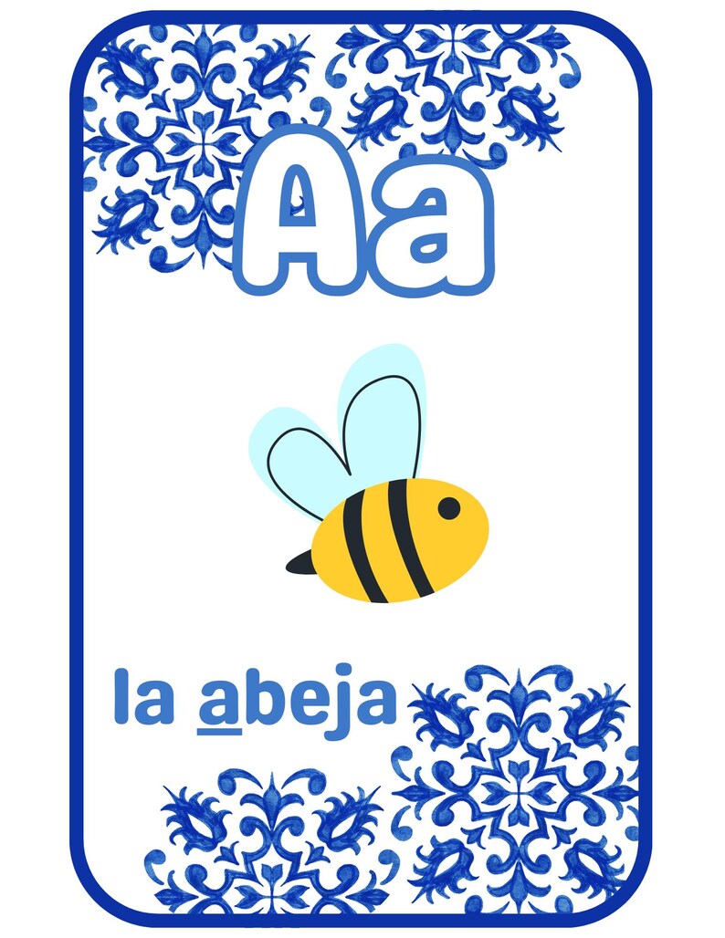 Cielito Lindo English Spanish Alphabet Alfabeto Posters Cute Classroom ...