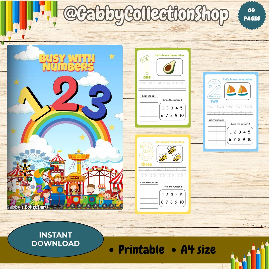 Busy Book With Numbers – Fun & Engaging Number Activities Ebook for ...