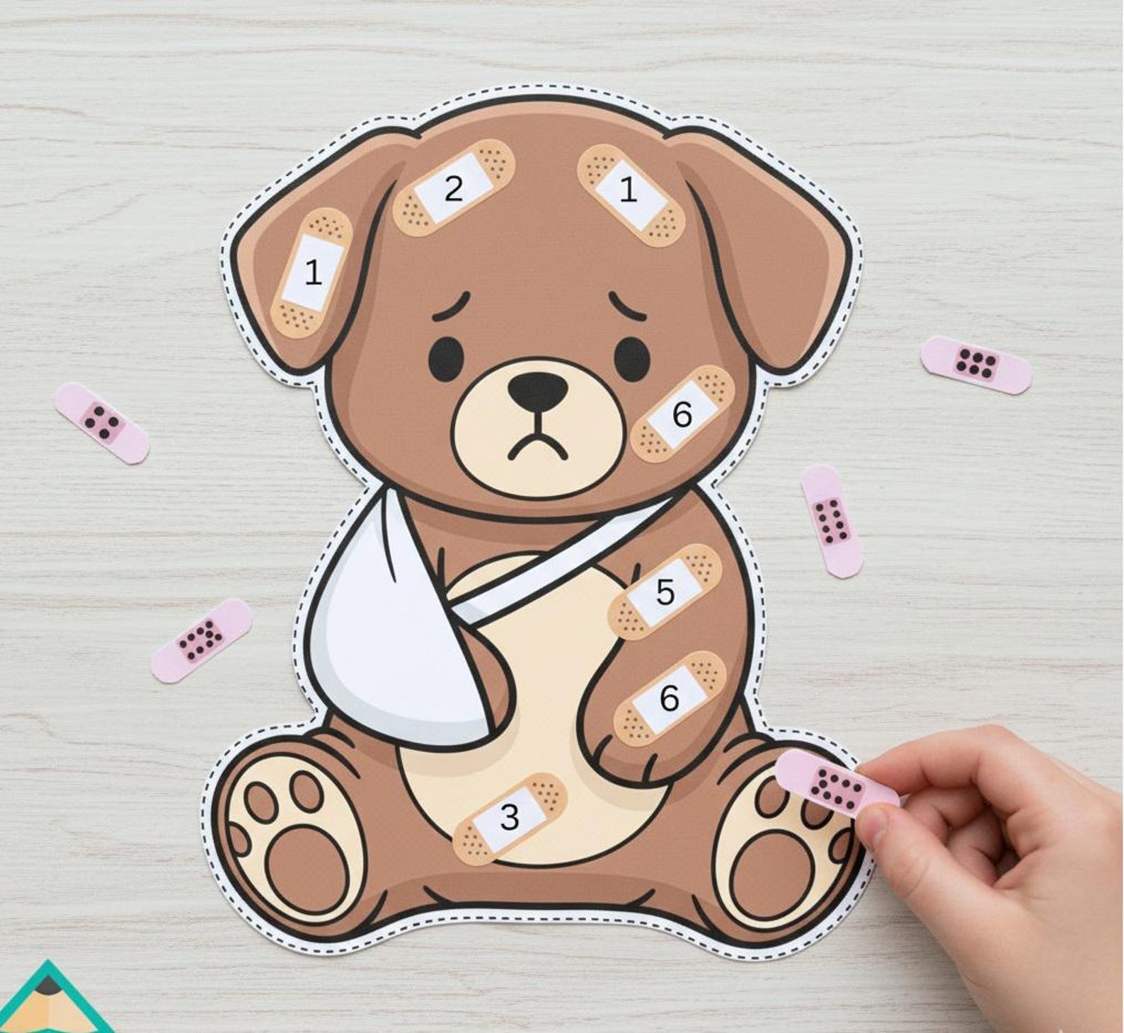 Sick Puppy Counting Printable | Dramatic Play Math Center | Number ...