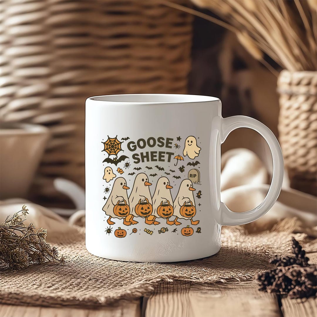 Boo Goose Sheet Costume PNG, Spooky Goose Halloween Digital File, Cute ...